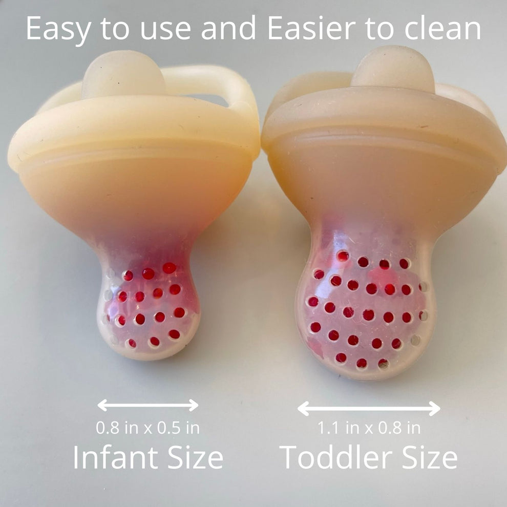 Food & Fruit Feeder Pacifier Set for Baby (Oat & Coco) – Ali+Oli